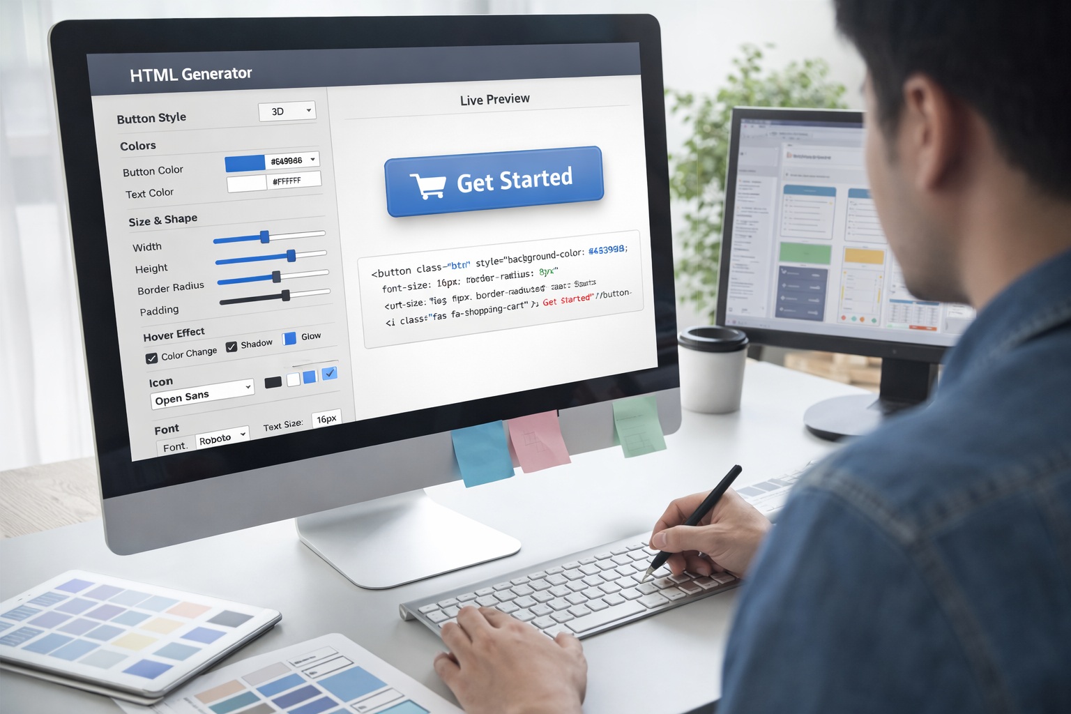 HTML Button Generator - makebutton.com
